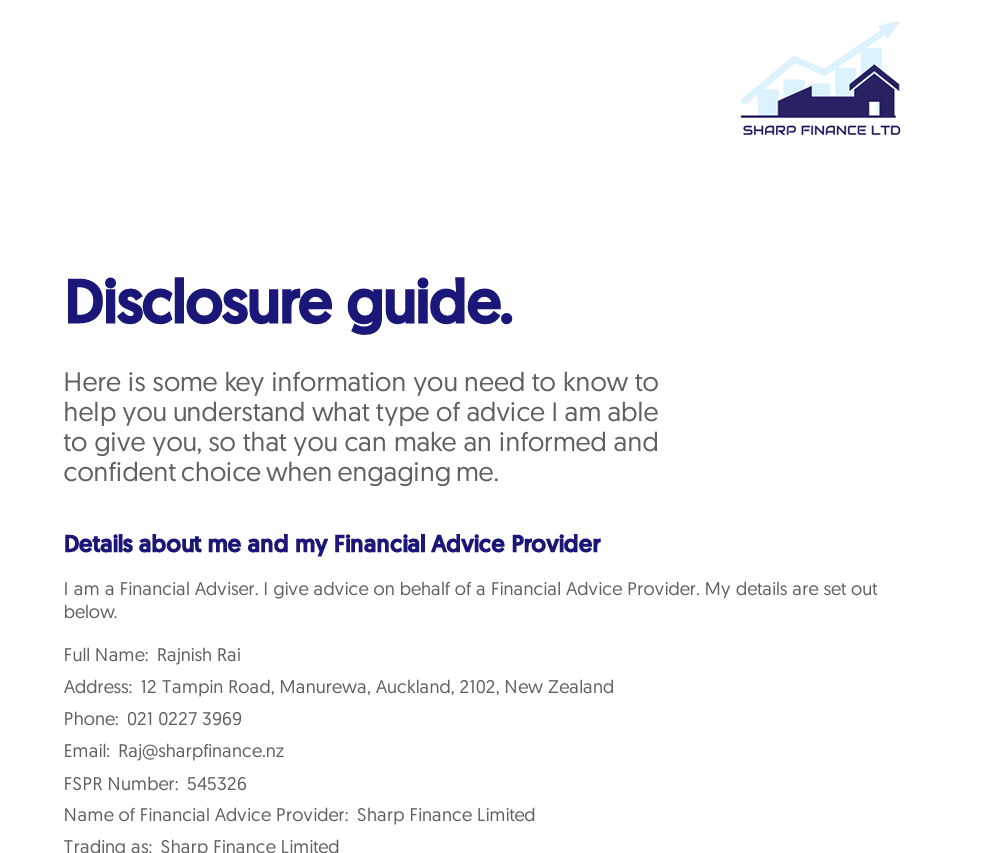 Disclosure Statement